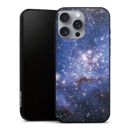 DeinDesign iPhone 16 Pro Max Handy Slim Case extra d&uuml;nn Silikon Handyh&uuml;lle schwarz H&uuml;lle Galaxy Weltall Weltraum Silikon Slim Case