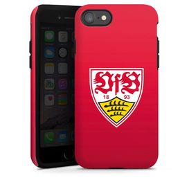DeinDesign iPhone SE (2020) Handy Panzer Handyh&uuml;lle robuste Outdoor H&uuml;lle Schutzh&uuml;lle matt Vfb Stuttgart Official Licensed Product Logo Tough Case