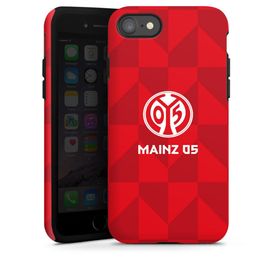 DeinDesign iPhone SE (2020) Handy Panzer Handyh&uuml;lle robuste Outdoor H&uuml;lle Schutzh&uuml;lle matt Official Licensed Product Merchandise Mainz 05 Tough Case