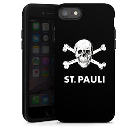DeinDesign iPhone SE (2020) Handy Panzer Handyh&uuml;lle robuste Outdoor H&uuml;lle Schutzh&uuml;lle matt Official Licensed Product Fc St. Pauli Totenkopf Tough Case