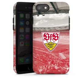 DeinDesign iPhone SE (2020) Handy Panzer Handyh&uuml;lle robuste Outdoor H&uuml;lle Schutzh&uuml;lle matt Official Licensed Product Vfb Stuttgart Stadium Tough Case