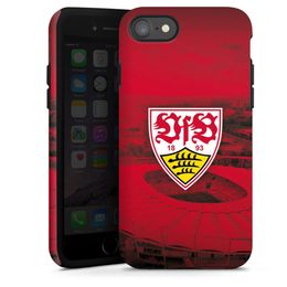 DeinDesign iPhone SE (2020) Handy Panzer Handyh&uuml;lle robuste Outdoor H&uuml;lle Schutzh&uuml;lle matt Vfb Stuttgart Official Licensed Product Stadium Tough Case