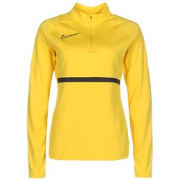 Nike Sportshirt 'Academy 21' Damen Größe M gelb / schwarz