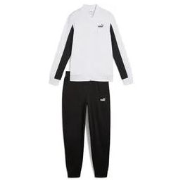 Trainingsanzug Puma "POLY BASEBALL SUIT CL", Damen, Gr. L, weiß (Puma weiß), Trikot, Obermaterial: 100% Polyester, colorblocking, sportlich, regular fit, Sportanzüge