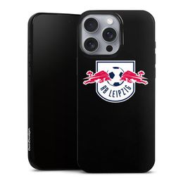 DeinDesign iPhone 16 Pro Max Handy Slim Case extra d&uuml;nn Silikon Handyh&uuml;lle schwarz H&uuml;lle Official Licensed Product Transparent Rb Leipzig Silikon Slim Case