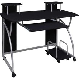 vidaXL Computertisch Schwarz 110x52x88,5 cm Holzwerkstoff - Computertisch - Computertische - Gaming Tisch - Arbeitstisch