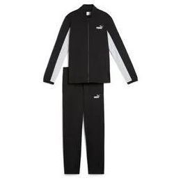 Trainingsanzug Puma "POLY BASEBALL SUIT B", Kinder, Gr. 176, schwarz (Puma schwarz), Trikot, Obermaterial: 100% Polyester, colorblocking, sportlich, regular fit, Sportanzüge