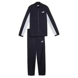 Trainingsanzug Puma "POLY BASEBALL SUIT B", Kinder, Gr. 152, blau (new navy), Trikot, Obermaterial: 100% Polyester, colorblocking, sportlich, regular fit, Sportanzüge