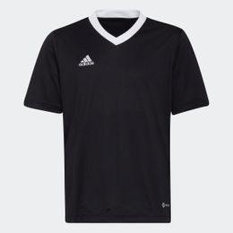 Fußballtrikot adidas Performance "ENT22 JSY Y", Kinder, Gr. 140, schwarz, Obermaterial: 100% Polyester, sportlich, V-Ausschnitt, Kurzarm, Trikots