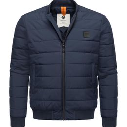 Bomberjacke Ragwear "Boomber", Herren, Gr. M (50), blau (navy), Obermaterial: 100% Polyester; Innenfutter: 100% Polyester; Wattierung: 100% Polyester, Basic, weit h&uuml;ftbedeckend, hoch geschlossener Ausschnitt, &Auml;rmel ohne &Auml;rmelschlitz Rippb&uuml;ndchen, Jacken Bomberjacke, Leichte wasserdichte Herren &Uuml;bergangsjacke
