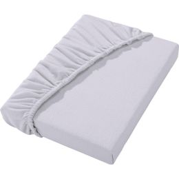 Dormisette unisex Betttuch hellgrau, Gr&ouml;&szlig;e 1 St. 150x200 cm - Spannbetttuch
