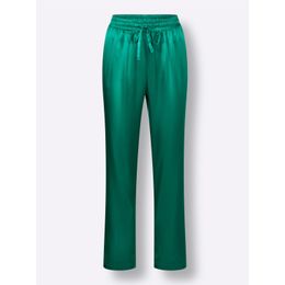 w&auml;schepur w&auml;schepur Damen Pyjama aus Satin, apfel-orange-bedruckt, Gr&ouml;&szlig;e 40/42