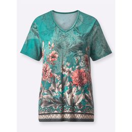 w&auml;schepur w&auml;schepur Damen Caprianzug mit Digital-Print, salbei-bedruckt, Gr&ouml;&szlig;e 52/54