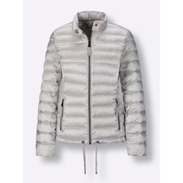 CREATION L PREMIUM Witt Damen Leichtdaunenjacke mit Pack-away-Beutel f&uuml;r unterwegs, hellgrau-grau, Gr&ouml;&szlig;e 40