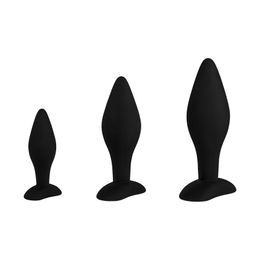 EIS Analplugs aus Silikon, 3 Teile, 9,5 - 14,5 cm
