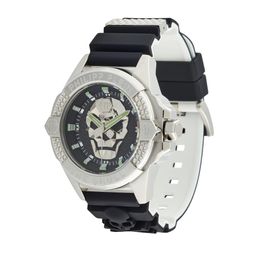 Philipp Plein Uhr 'THE $KULL' Herren Gr&ouml;&szlig;e One Size mint / schwarz / silber