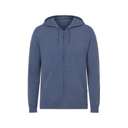 Cash-mere.ch Kaschmir Strickjacke Herren Gr&ouml;&szlig;e XXL taubenblau