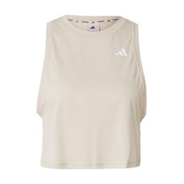 adidas Performance Sports Top female size M/L Greige / White