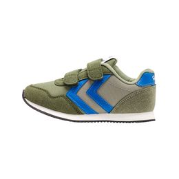Hummel Sneaker 'Refex' Jungen Gr&ouml;&szlig;e 30 blau / khaki / oliv / wei&szlig;