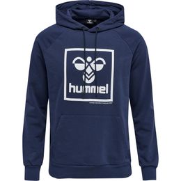 Hummel Sweatshirt Herren Gr&ouml;&szlig;e XXL dunkelblau / wei&szlig;