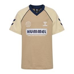 Hummel T-Shirt 'Rolf' Jungen Gr&ouml;&szlig;e 152 navy / cappuccino / mokka / wei&szlig;