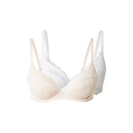 Dorina BH 'Plunge' Damen Gr&ouml;&szlig;e 85 beige / wei&szlig;