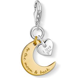 Thomas Sabo Anh&auml;nger 'I Love You To The Moon& Back' Damen Gr&ouml;&szlig;e One Size gold / silber