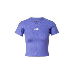 adidas Performance Funktionsshirt Damen Größe M/L violettblau / weiß