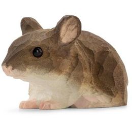 Wildlife Garden Waldmaus Lindenholz handgeschnitzt