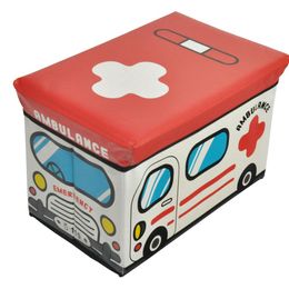 Aufbewahrungsbox / Polsterhocker Krankenwagen