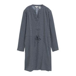 Tom Tailor Kleid Damen Größe 40 creme / blau / hellblau Winterkleid