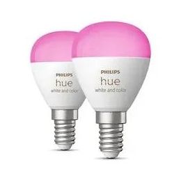 Philips Hue White & Color Ambiance Luster LED Lampe E14 2er-Set - Weiß