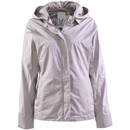 Fuchs & Schmitt Outdoorjacke FUCHS SCHMITT "Jacke", Damen, Gr. 40, grau (kitt), Web, Obermaterial: 70% Polyester, 30% Polyamid, unifarben, modisch, normal, Langarm, Jacken, mit abnehmbarer Kapuze