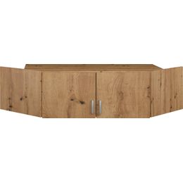 Schrankaufsatz Rauch "Bremen", braun (eiche artisan), H:39cm T:117cm, M&ouml;belaufs&auml;tze, Schrankaufsatz