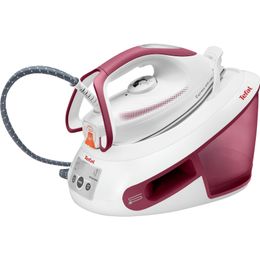 Tefal Dampfbügelstation "Express Anti-Calc, 2800 W, 1,8 Liter Wassertank, Anti-Kalk-Kollektor", rosa (altrosa, weiß), Dampfbügelstationen, 2800 W, Dauerdampfmenge 120 g/Min, Dampfstoß 400 g/Min, SV8012