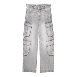 Bershka Cargojeans Damen Gr&ouml;&szlig;e 25/26 grey denim