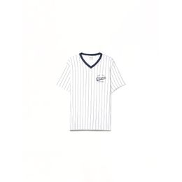 Bershka T-Shirt Herren Gr&ouml;&szlig;e S navy / schwarz / wei&szlig;