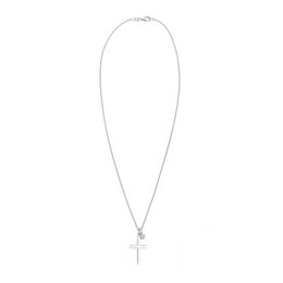 Elli Kette 'Kreuz' Damen Gr&ouml;&szlig;e 45 silber / transparent