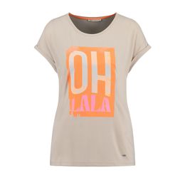 Key Largo T-Shirt 'Ohlala' Damen Gr&ouml;&szlig;e XXL kitt / orchidee / dunkelorange