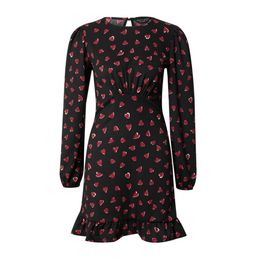 Dorothy Perkins Kleid Damen Gr&ouml;&szlig;e 46 rot / schwarz / wei&szlig; Winterkleid