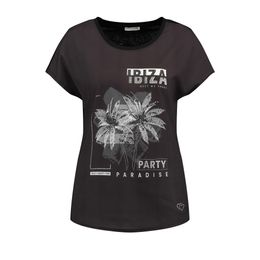 Key Largo T-Shirt 'Ibiza' Damen Gr&ouml;&szlig;e L hellgrau / schwarz / wei&szlig;