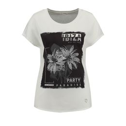 Key Largo T-Shirt 'Ibiza' Damen Gr&ouml;&szlig;e XS creme / schwarz