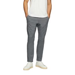 Stoffhose s.Oliver, Herren, Gr. 30, Länge 34, grau, Obermaterial: 98% Baumwolle, 2% Elasthan, unifarben, casual, straight fit knöchellang, Hosen, mit Reißverschluss