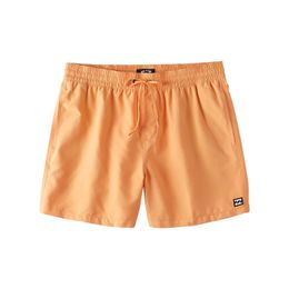 Badeshorts Billabong "All Day Layback", Jungen, Gr. 14, grün (melon), 100% Polyester, Badehosen