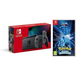 Nintendo Switch 32GB - Grau + Pokémon Brilliant Diamond