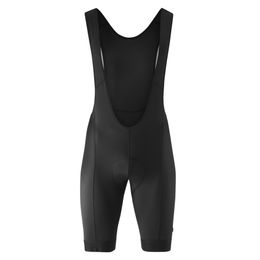 Fahrradhose Gonso "Teglio Bib", Herren, Gr. M, Normalgr&ouml;&szlig;en, schwarz, 78% Polyamid, 22% Elasthan, Hosen Fahrradhose, kurze Herren Radlerhose mit Sitzpolster, Radhose mit Tr&auml;gern