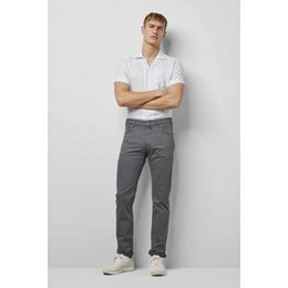 Stoffhose MEYER "M5 Slim", Herren, Gr. 34, Länge 36, grau, 77% Baumwolle;19% Lyocell;4% Elasthan, unifarben, figurumspielend lang, Hosen