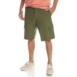 Cargoshorts Quiksilver "MW Cargo 20"", Herren, Gr. 28(XS), grün (four leaf clover), 98% Baumwolle, 2% Elasthan, Hosen