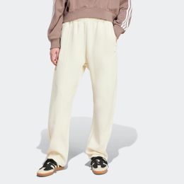 Sporthose adidas originals "OS SWEATPANT", Damen, Gr. L, N-Gr, weiß (cream weiß), Obermaterial: 53% Baumwolle, 47% Polyester, sportlich, Hosen