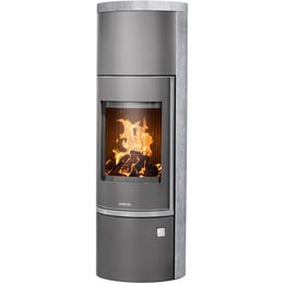 Justus Kaminofen »Faro W+ 2.0« grau Luftdurchströmter XXL-Stangengriff mit Snap-Lock-System